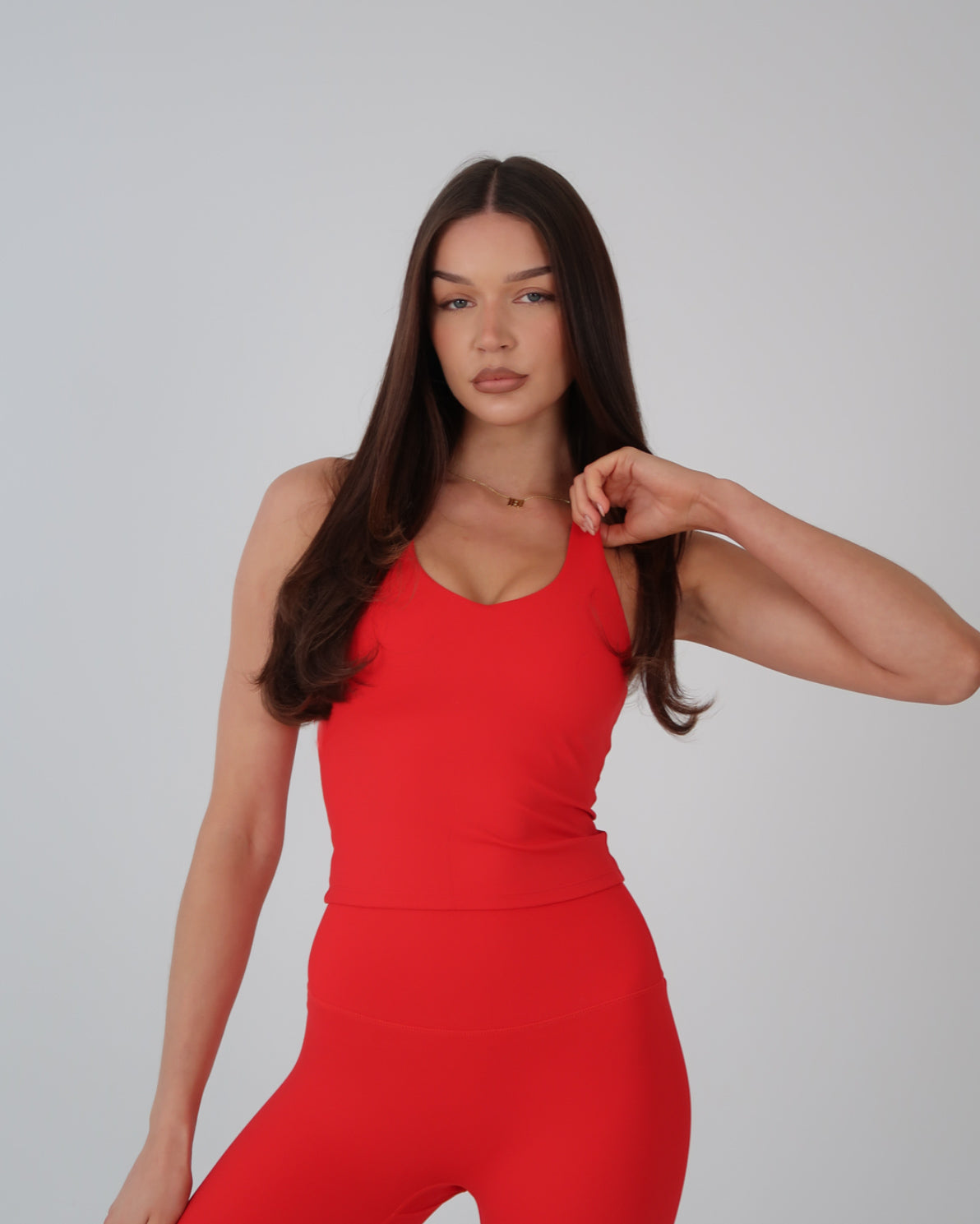 Racerback tank top - Red – Flo